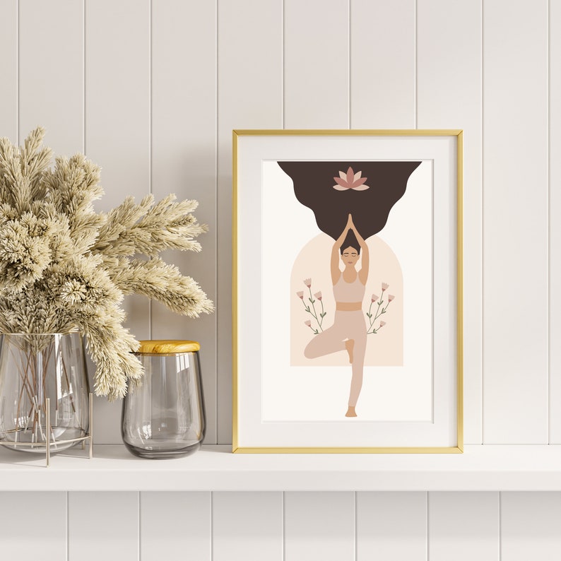 Yoga Wall Decor, Yoga Poster, Set of 3 Printable Poster, Yoga Pose ...