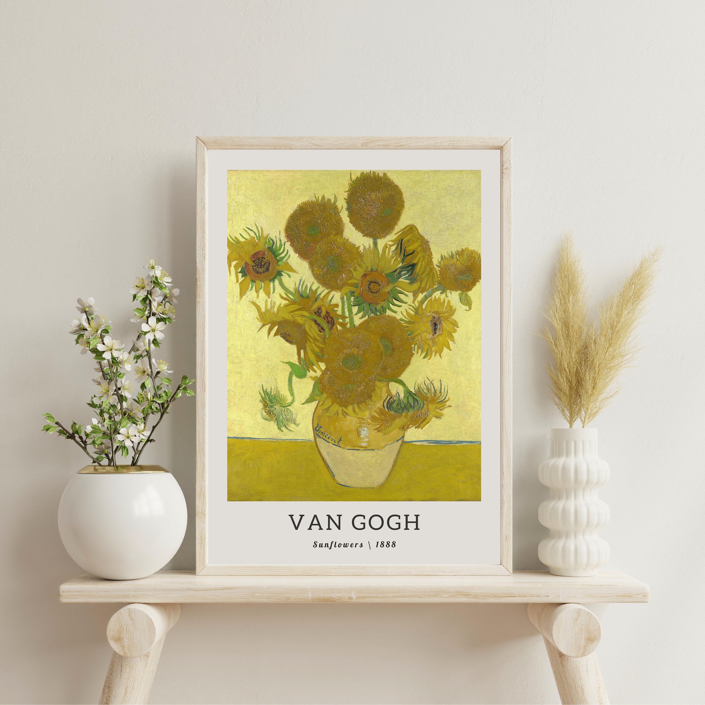 Vincent Van Gogh, Sunflowers, Vintage Painting, Van Gogh Art Print ...