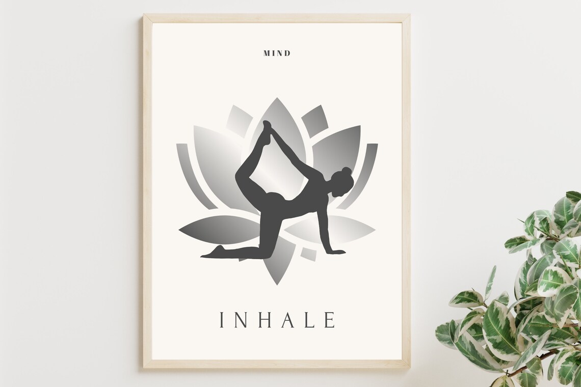 Yoga Pose Print Set: Asana Line Art, Chakra Decor (digital Download) - Etsy