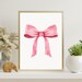 Pink Bow Watercolor Print, Preppy Room Decor (digital Download) - Etsy