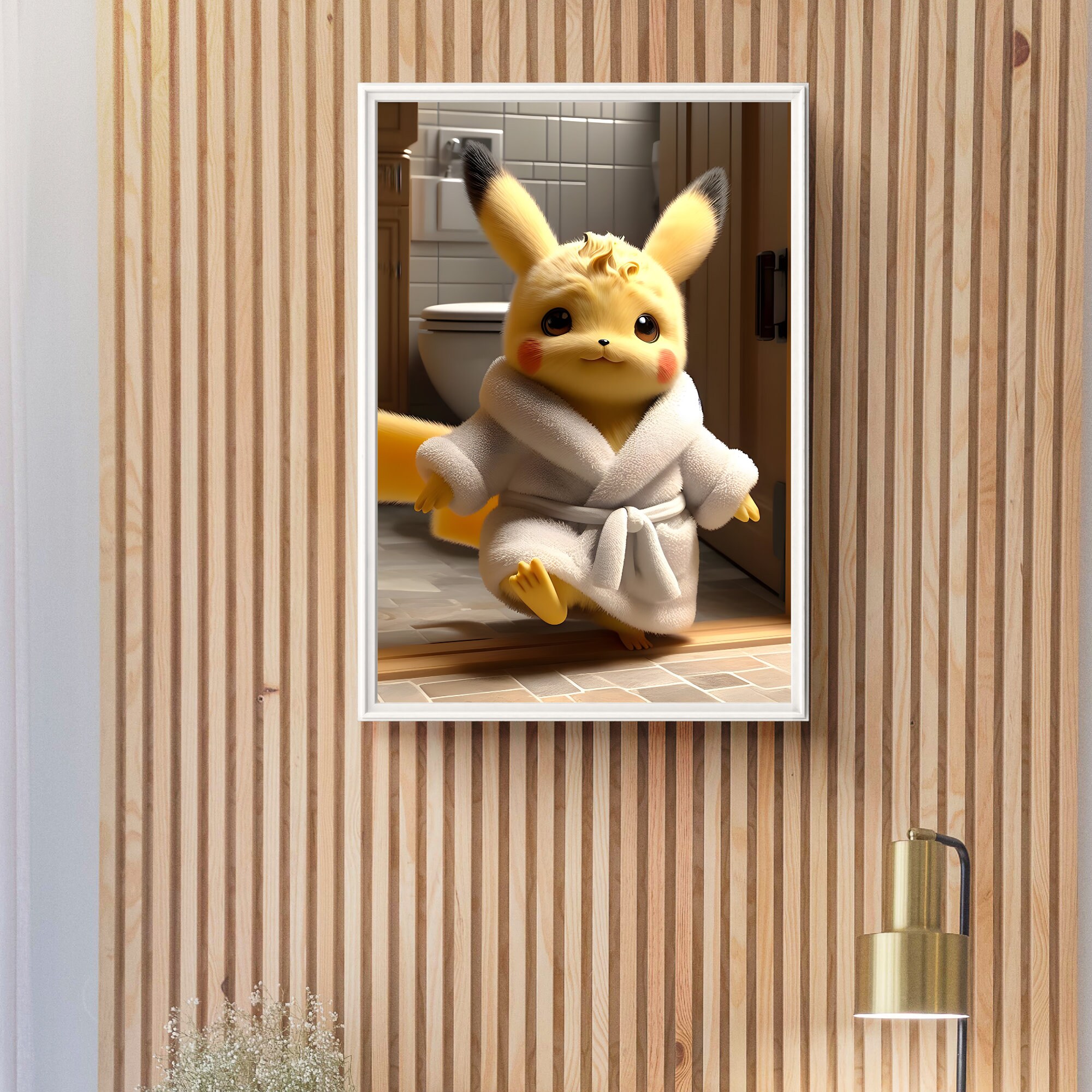 Pikachu Pokemon Digital Print Printable Pokemon Wall Art Cartoon ...