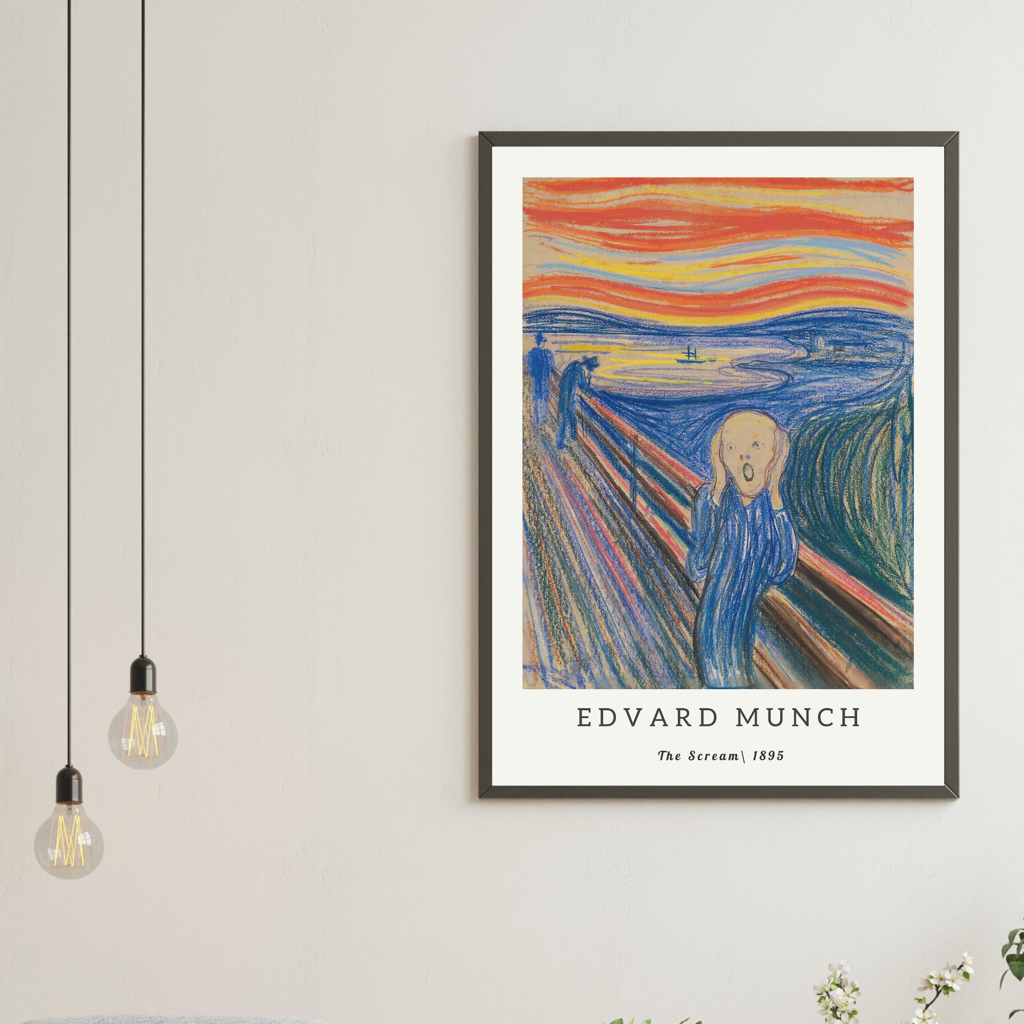 Edvard Munch, the Scream, Digital Art Print, Digital Scream Painting ...