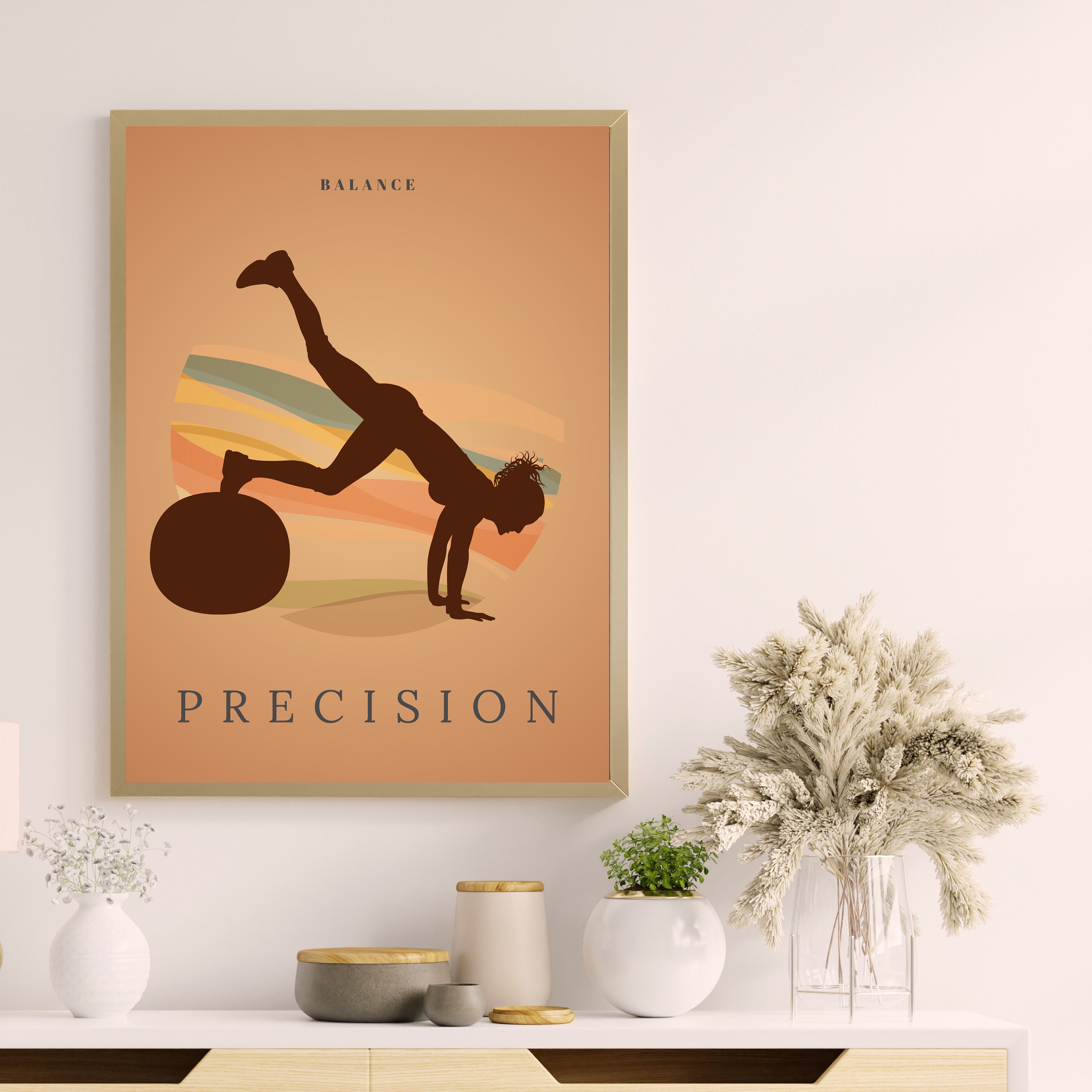 Set of 6 Pilates Poster, Pilates Wall Decor, Pilates Art Print, Pilates ...