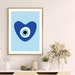 Evil Eye Set of 6 Protection Poster, Evil Eye Print, Bauhaus Poster ...