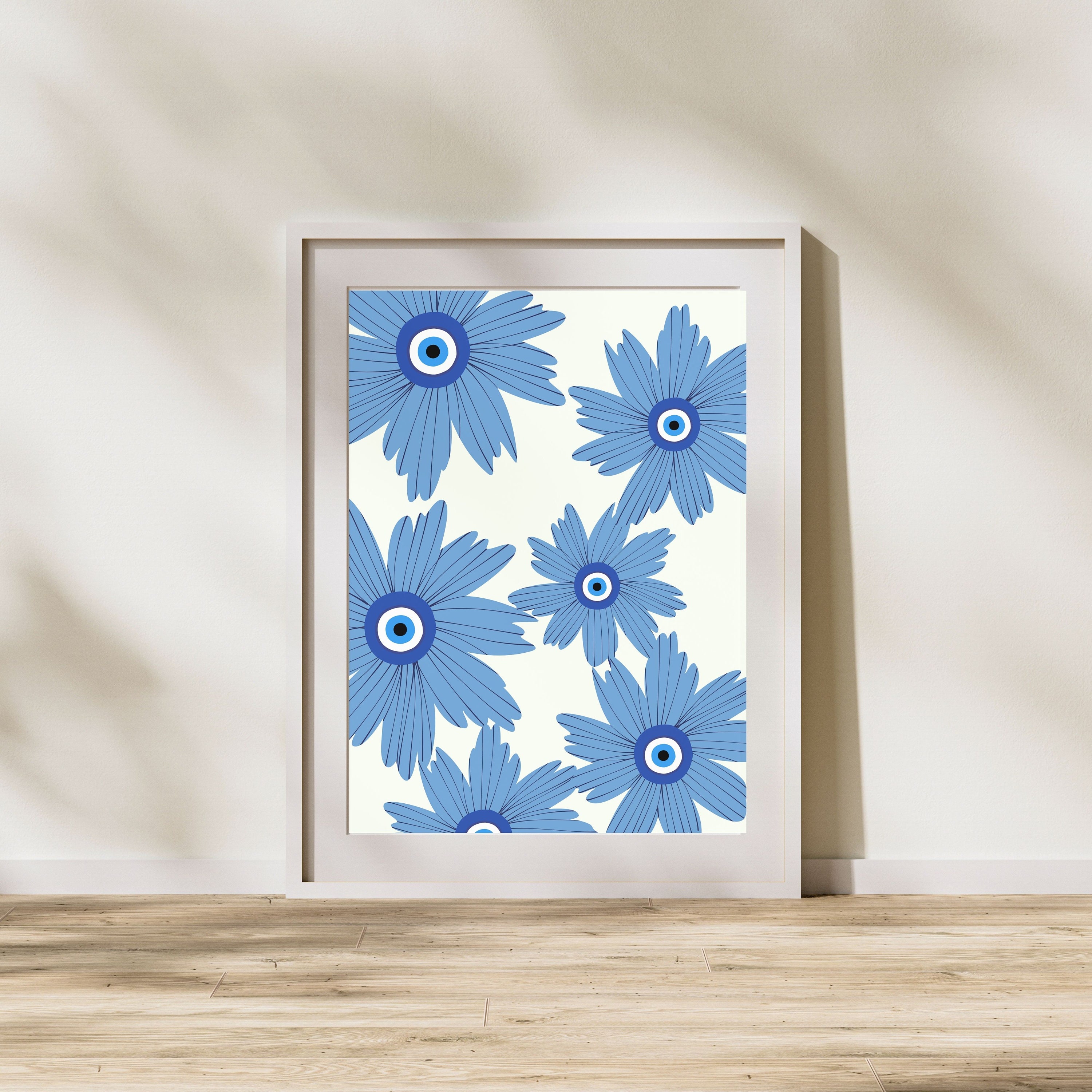 Evil Eye Set of 6 Protection Poster, Evil Eye Print, Bauhaus Poster ...