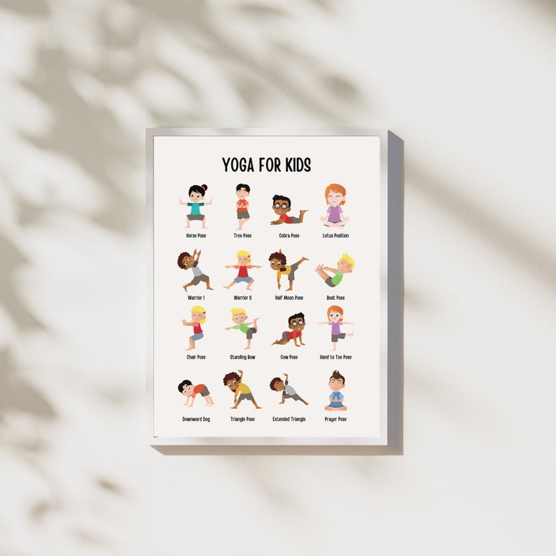 Children's Yoga Poses, Yoga for Kids, Yoga Routine for Kids, Kids Yoga ...