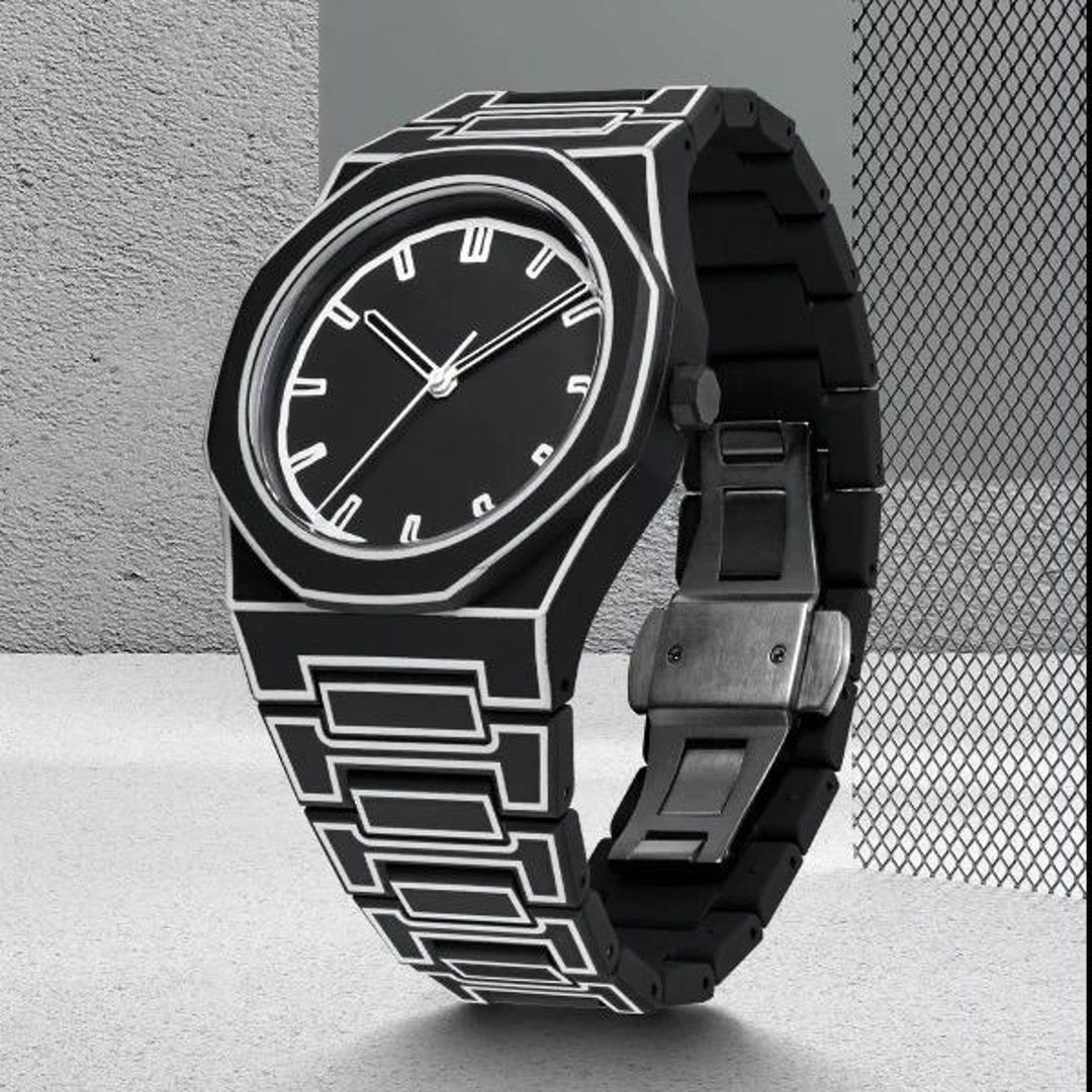Lightweight Waterproof 2D sketched Look Art Watch Unisex white/black - Etsy