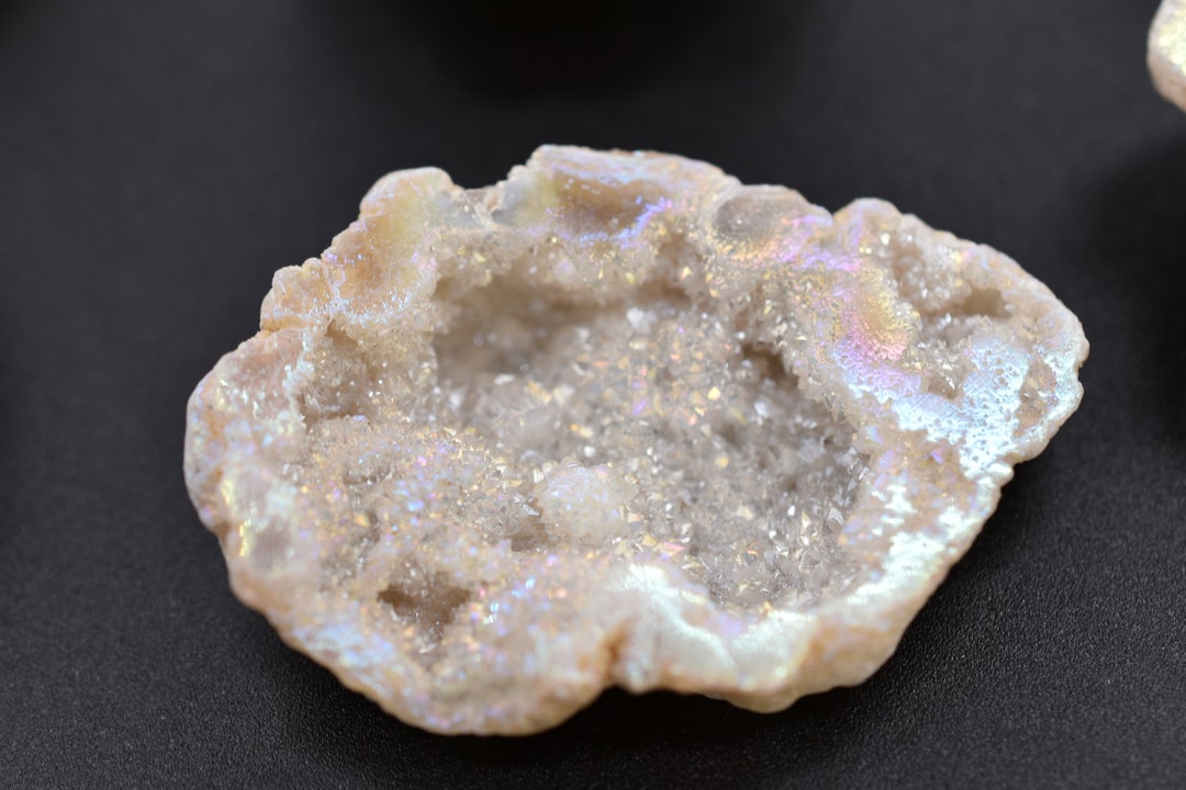 Natural Angel Aura Crystal Cluster Geode, Geodes - Etsy