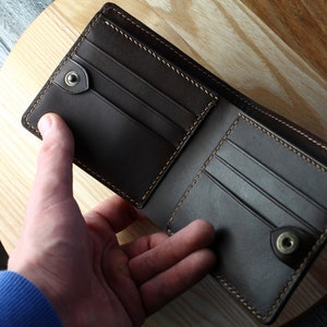 Leather Wallet, Wolf Wallet, Men's Wallet, Hand-tooled Leather Wallet ...