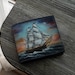 Ship Wallet. Hand-tooled Leather Ship Wallet Sailboat Wallet - Etsy