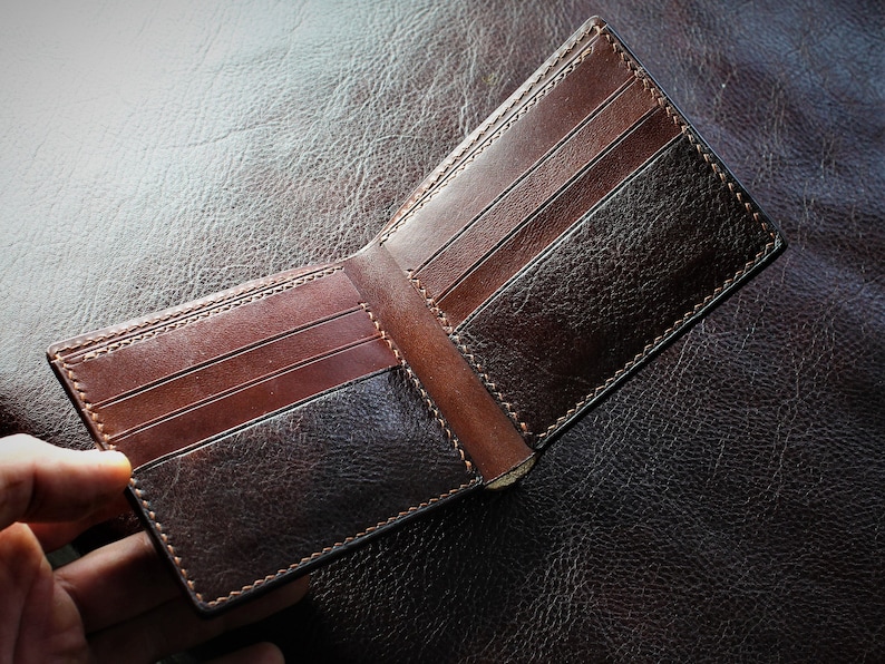 Christmas Gifts for Men Thick Leather Wallet Slim Leather - Etsy