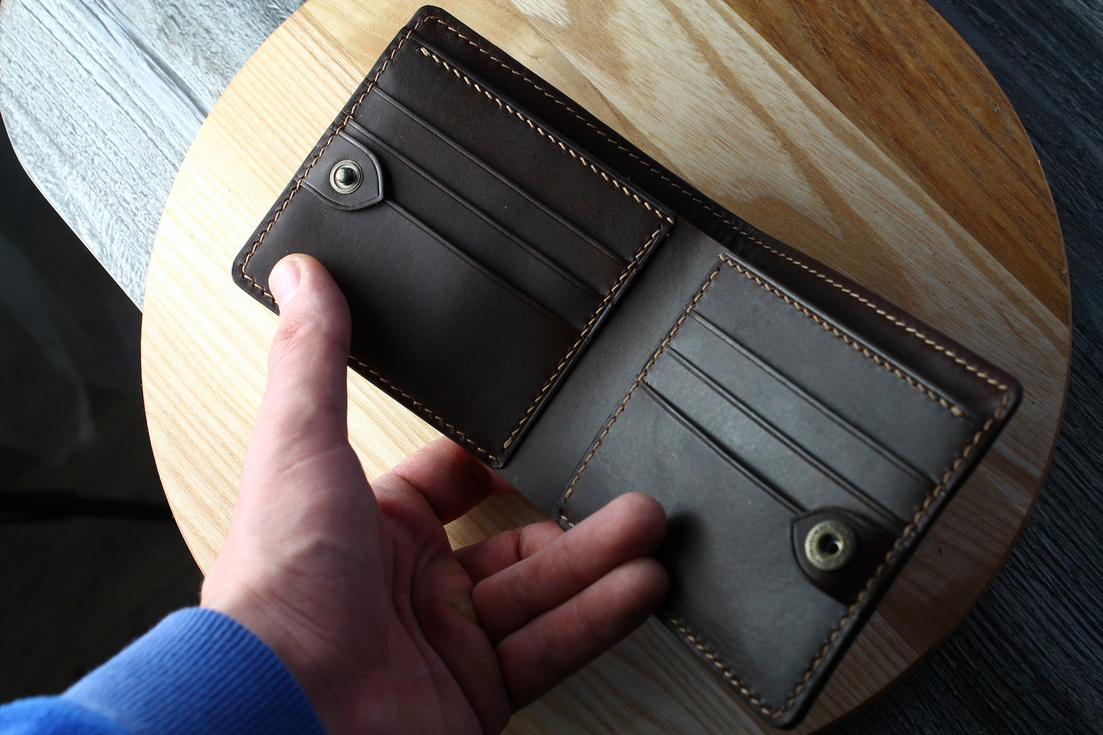 Leather Wallet Tiger Wallet Hand Tooled Wallet Hand Carved - Etsy