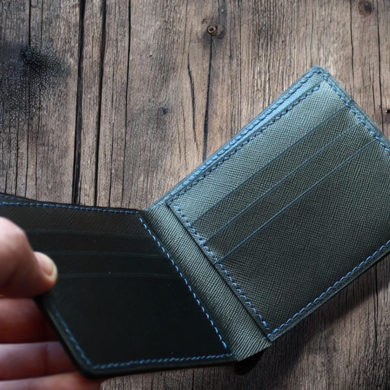 Hand Tooled 3D Wolf Couple Leather Bifold Wallet, Symbol of Loyalty ...