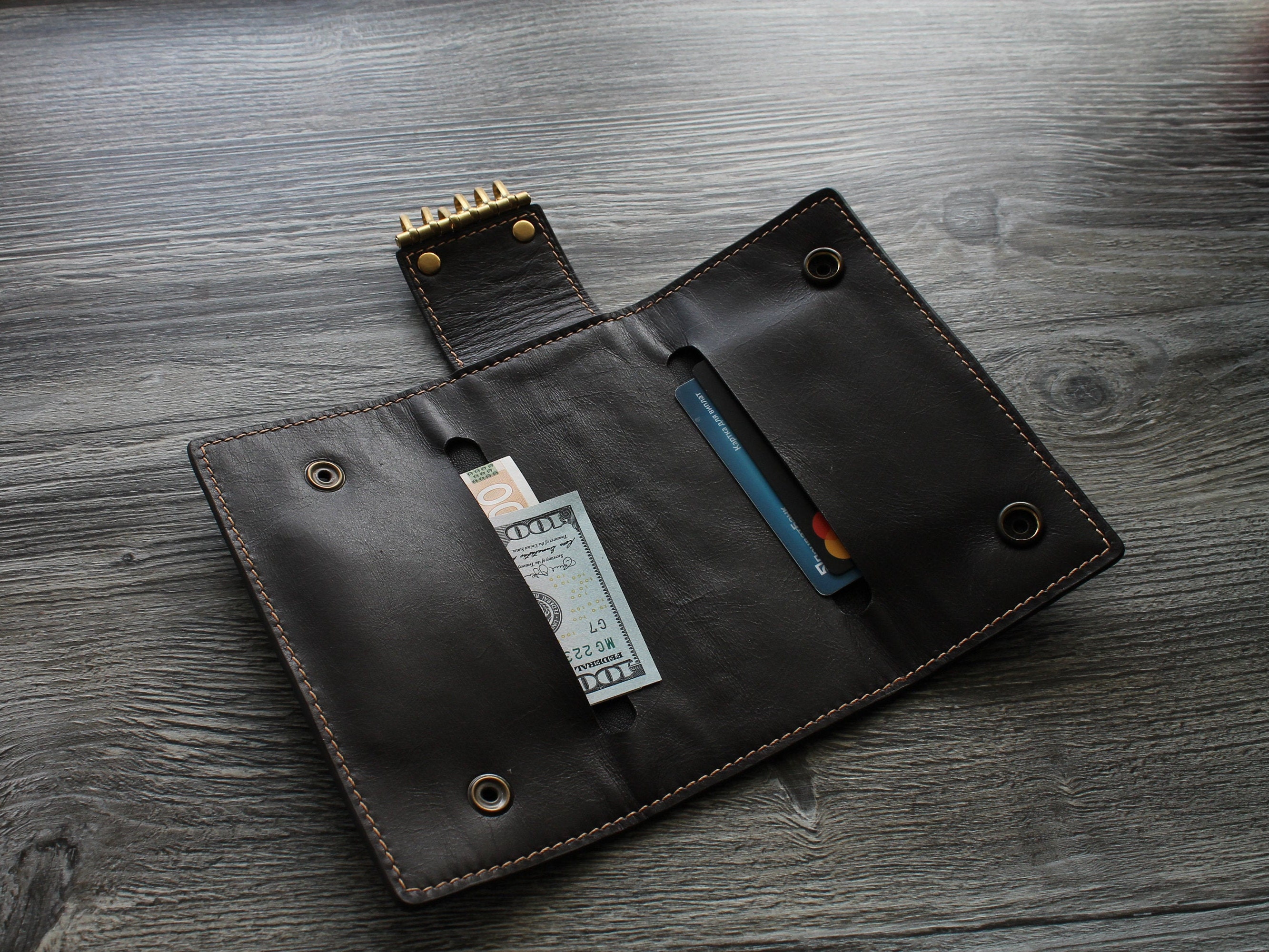 Personalised Leather Key Case or Key Wallet Leather Key Holder | Etsy