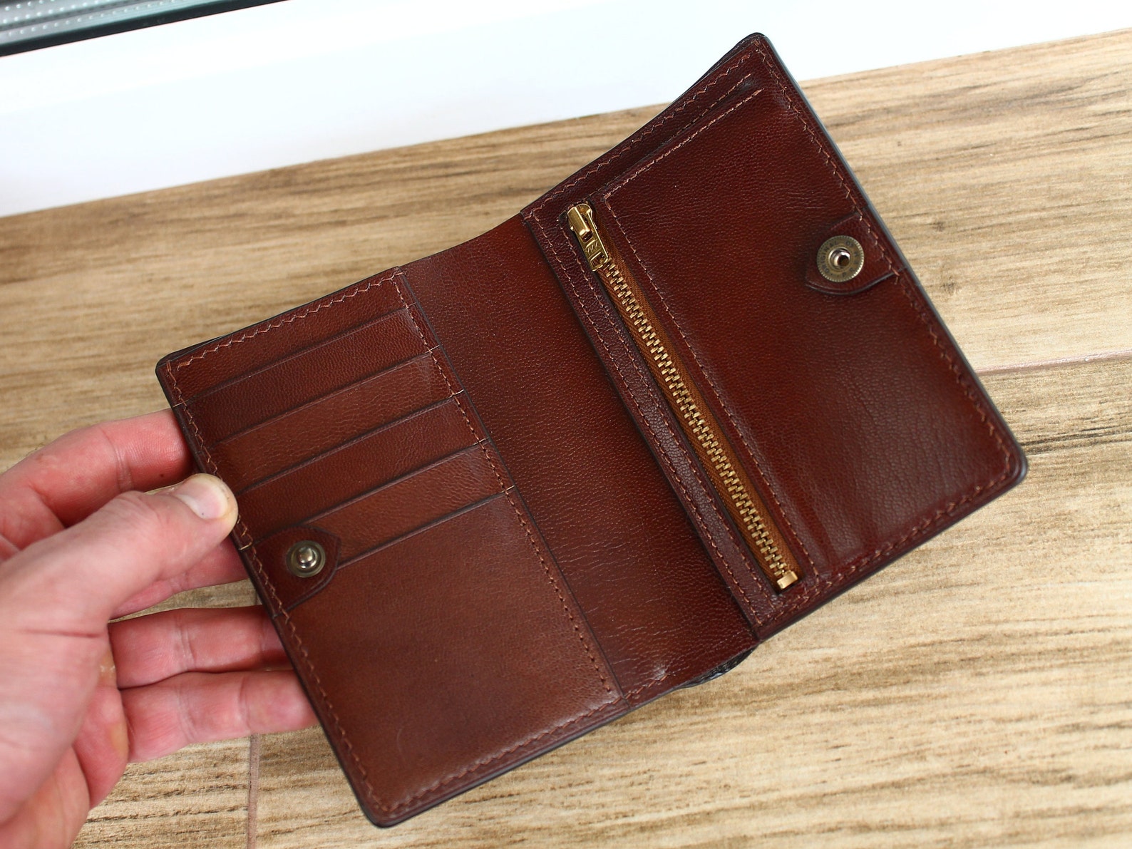 Leather Wallet Wolf Wallet Hand-tooled Wallet Handcrafted - Etsy