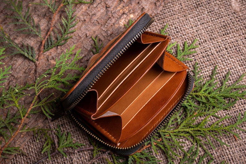 Fox Wallet Hand-tooled Wallet Leather Wallet Leather Purse - Etsy