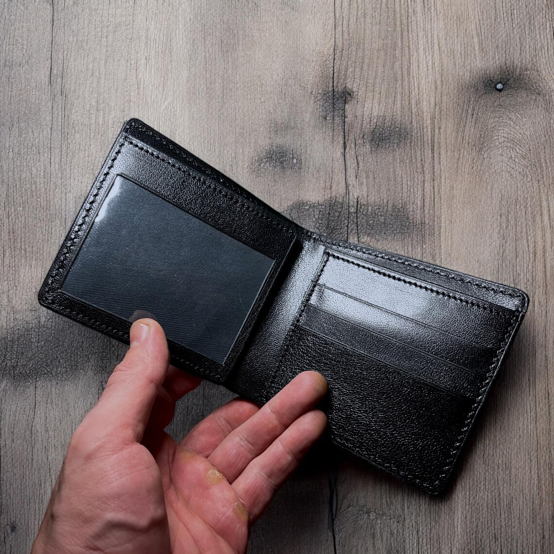Hand Tooled 3D Wolf Couple Leather Bifold Wallet, Symbol of Loyalty ...