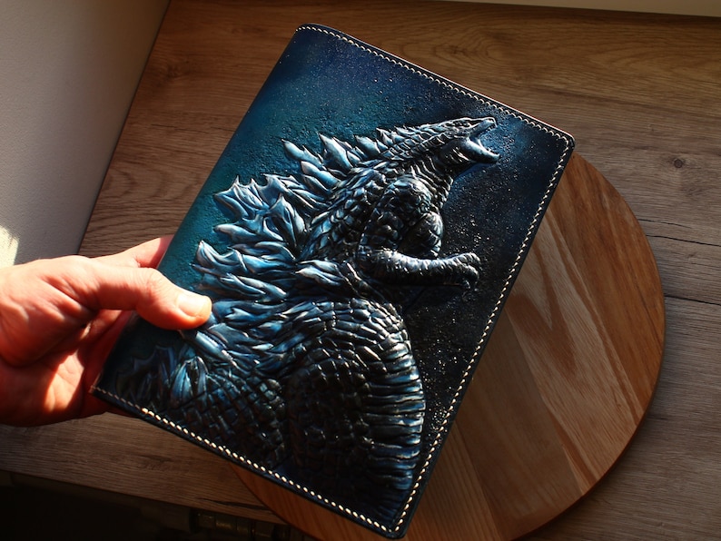 Custom Notebook Tooled Organizer Tooled Notebook Carved | Etsy