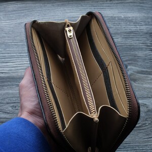 Dog Wallet, Hand Tooled Women's Wallet, Zipper Wallet With Three ...