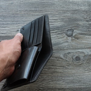 Hand-tooled Leather Ship Wallet, Sailboat Wallet, Carved Wallet, Tooled ...