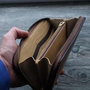 Dog Wallet, Hand Tooled Women's Wallet, Zipper Wallet With Three ...