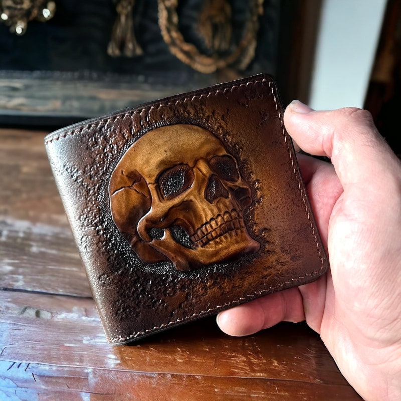 Skull Wallet - Etsy