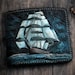 Dog Wallet, Hand Tooled Women's Wallet, Zipper Wallet With Three ...