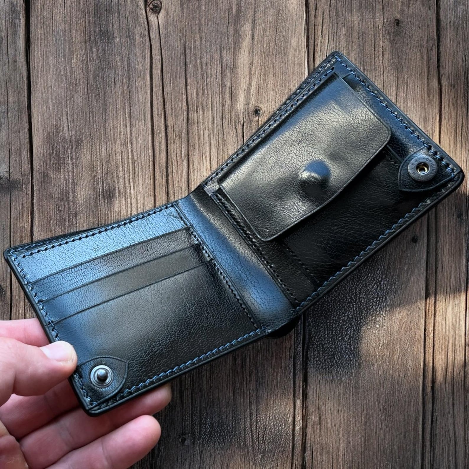 Hand Tooled 3D Wolf Couple Leather Bifold Wallet, Symbol of Loyalty ...
