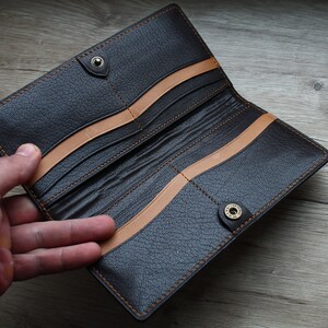 Sheridan Style Carving Long Wallet, Leather Long Wallet, Sheridan ...