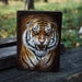 Leather Wallet, Tiger Wallet, Hand-tooled Leather Wallet, Passport ...
