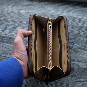 Dog Wallet, Hand Tooled Women's Wallet, Zipper Wallet With Three ...