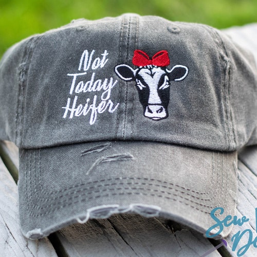 Not Today Satan Hat Distressed Baseball Cap OR Ponytail Hat - Etsy