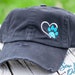 Paw Print Hat Distressed Baseball Cap OR Ponytail Hat Dog - Etsy