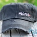 Mama Hat | Distressed Baseball Cap OR Ponytail Hat | Custom Embroidered ...