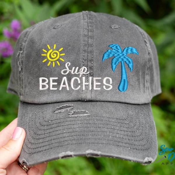 Custom Beach Hat - Etsy