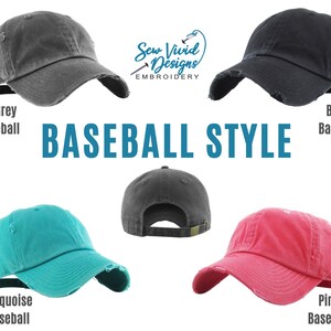 Add Name or Text to Back or Side of Baseball Cap Back of Hat - Etsy