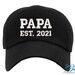 Grandpa Est. Hat Custom Embroidered Classic Baseball Cap - Etsy