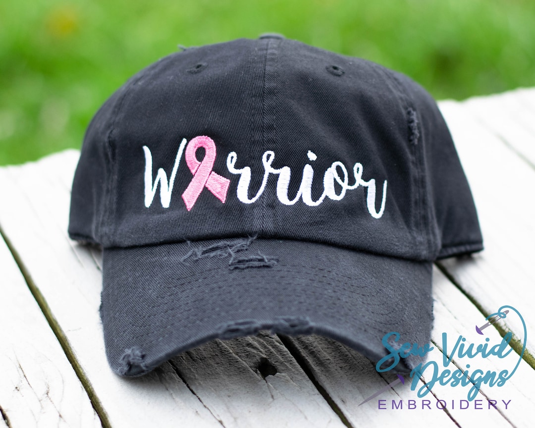 Cancer Warrior Hat, Cancer Awareness Custom Hat, Fight Cancer Baseball ...