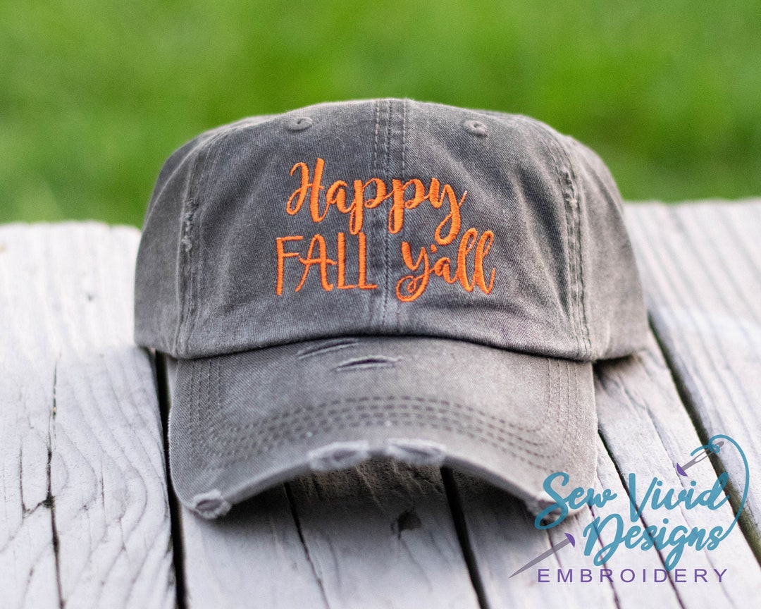 Happy Fall Y'all Hat Women's Fall Hat Happy Fall - Etsy