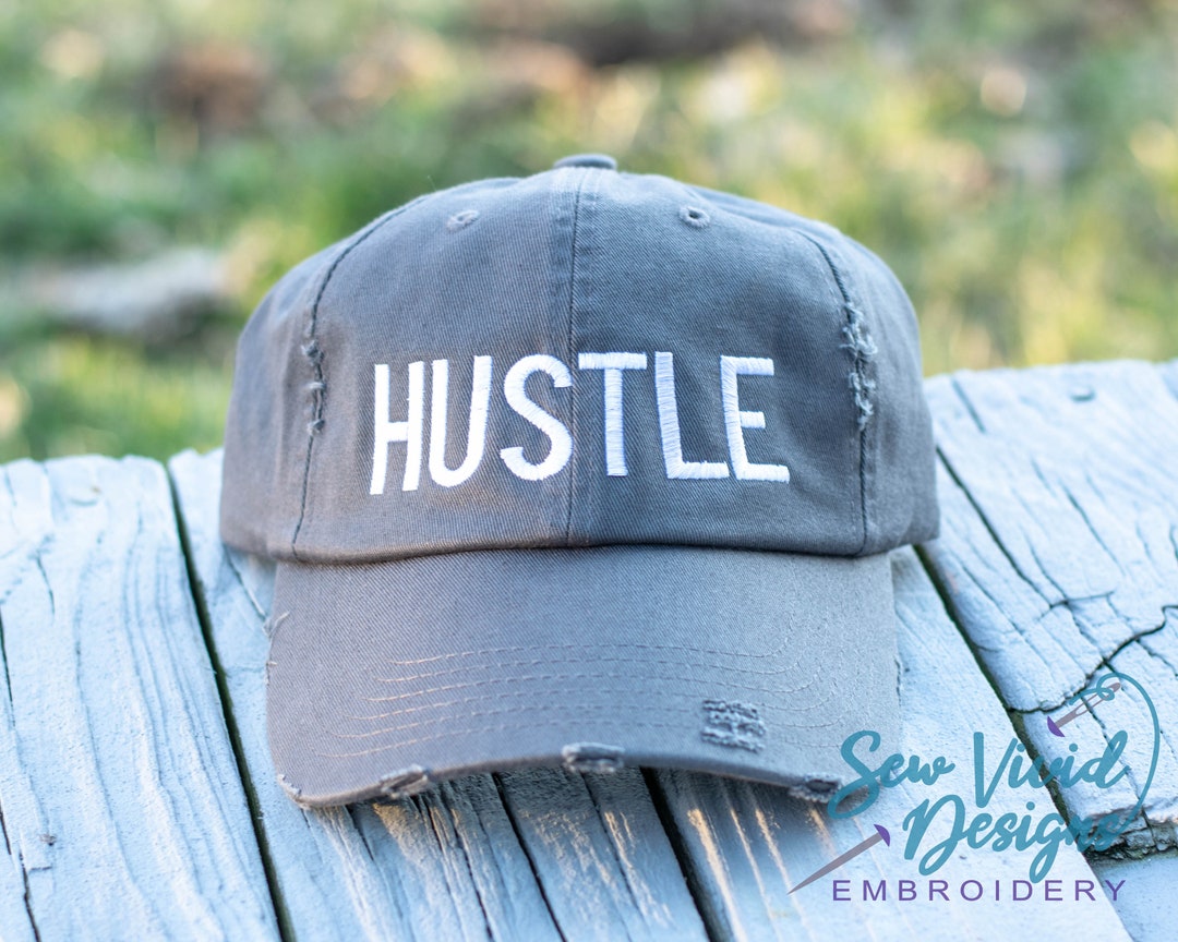 HUSTLE Custom Embroidered Hat With Custom Text, Trucker Hat for Women ...
