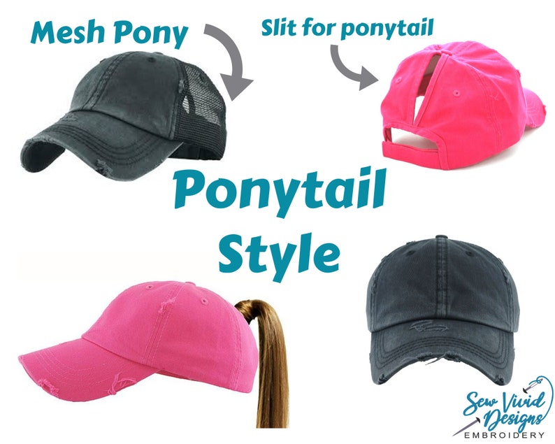 Ew david Hat Distressed Baseball Cap OR Ponytail Hat | Etsy