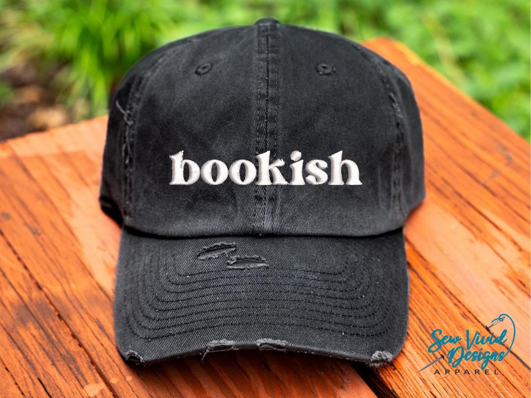 Bookish | Distressed Baseball Cap OR Ponytail Hat | Book Club | Reading ...