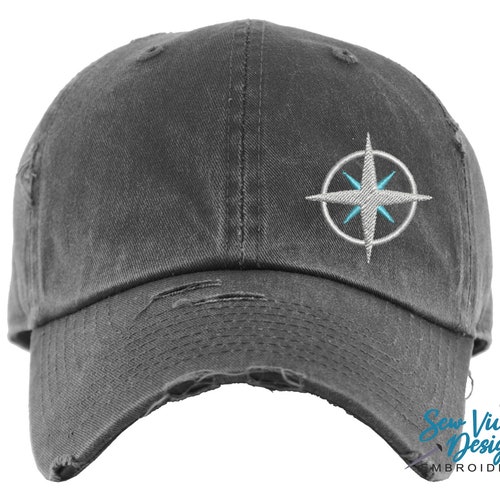 Wanderlust Hat Distressed Baseball Cap OR Ponytail Hat - Etsy