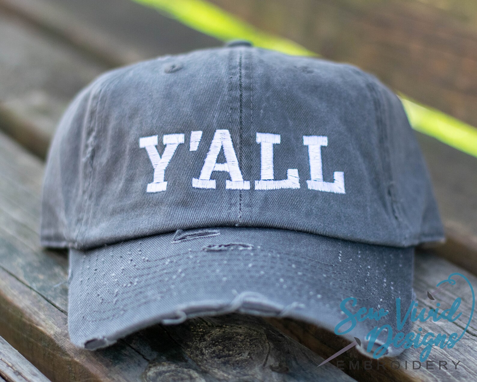 Y'all Hat Distressed Baseball Cap OR Ponytail Hat | Etsy