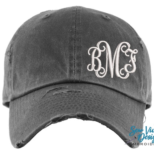 Monogram Hat Monogrammed Hat Personalized Hat Ladies - Etsy
