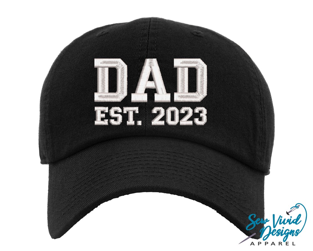 Dad Est. Hat Custom Embroidered Classic Baseball Cap Father's Day Gift ...