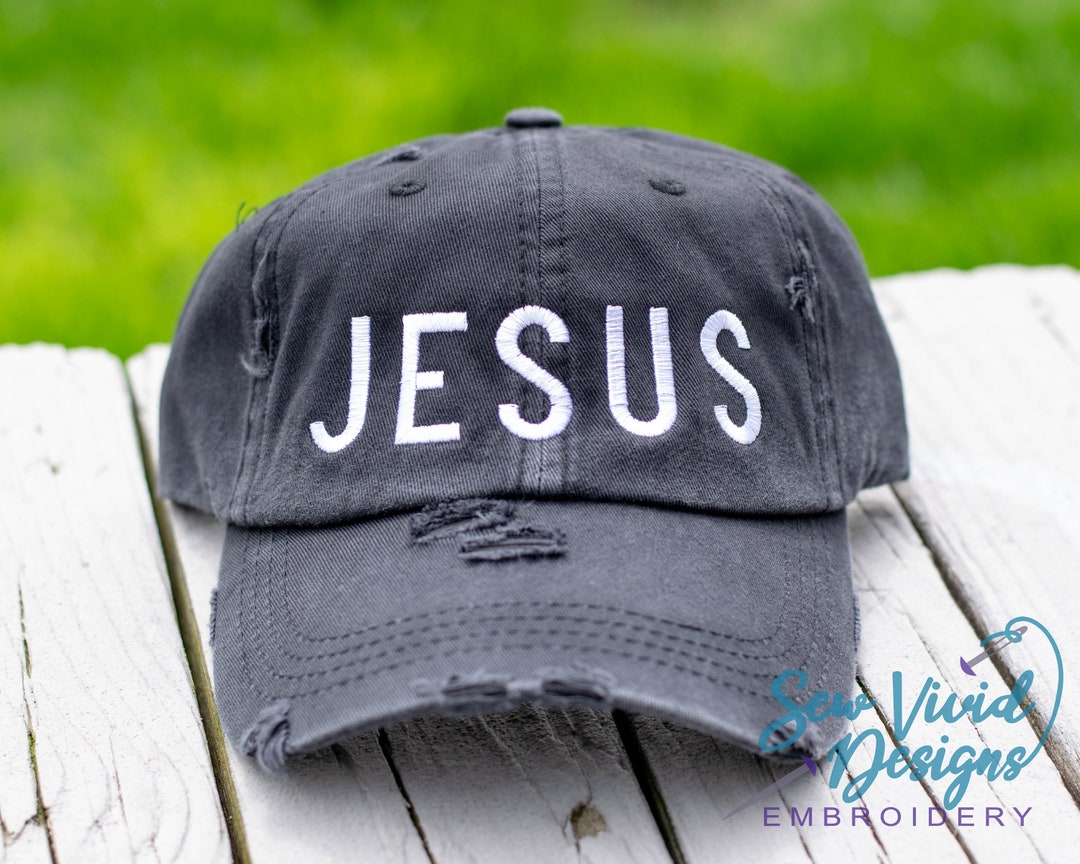Jesus Hat, Custom Trucker Hat for Women, Distressed Baseball Cap, Jesus ...
