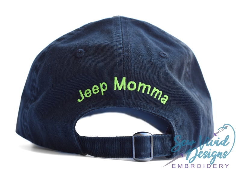 Back of Cap Personalized on a BLANK Front Cap Name on Back of | Etsy