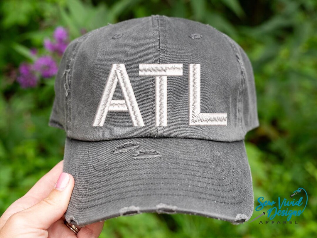 Custom Airport Code Hat | Distressed Baseball Cap OR High Ponytail Hat ...