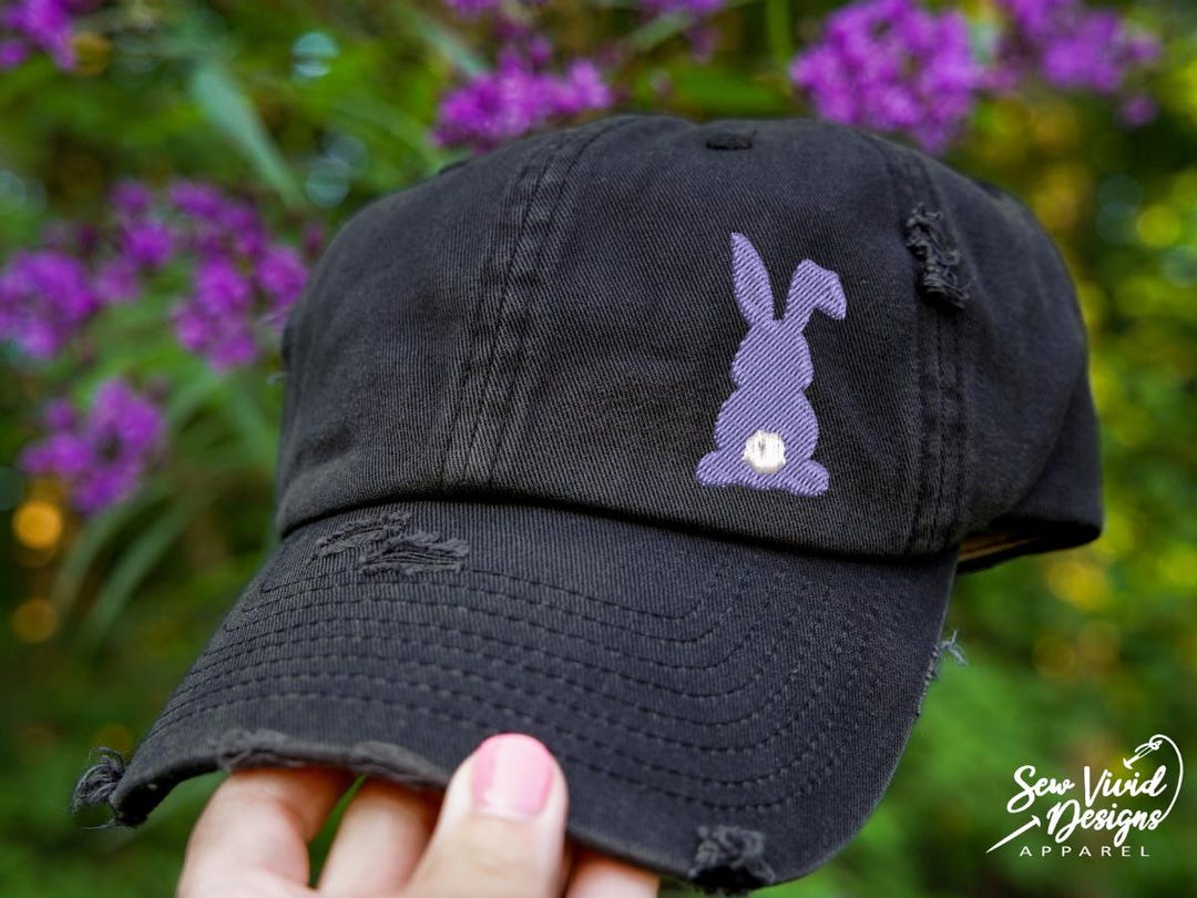 Easter Bunny Hat | Distressed Baseball Cap OR Ponytail Hat | Cute ...